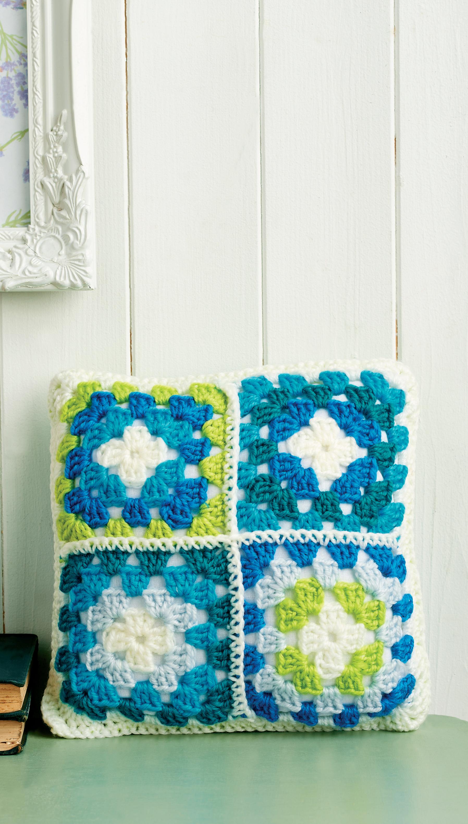 Granny square cushion Crochet Pattern Granny square cushion Crochet Pattern
