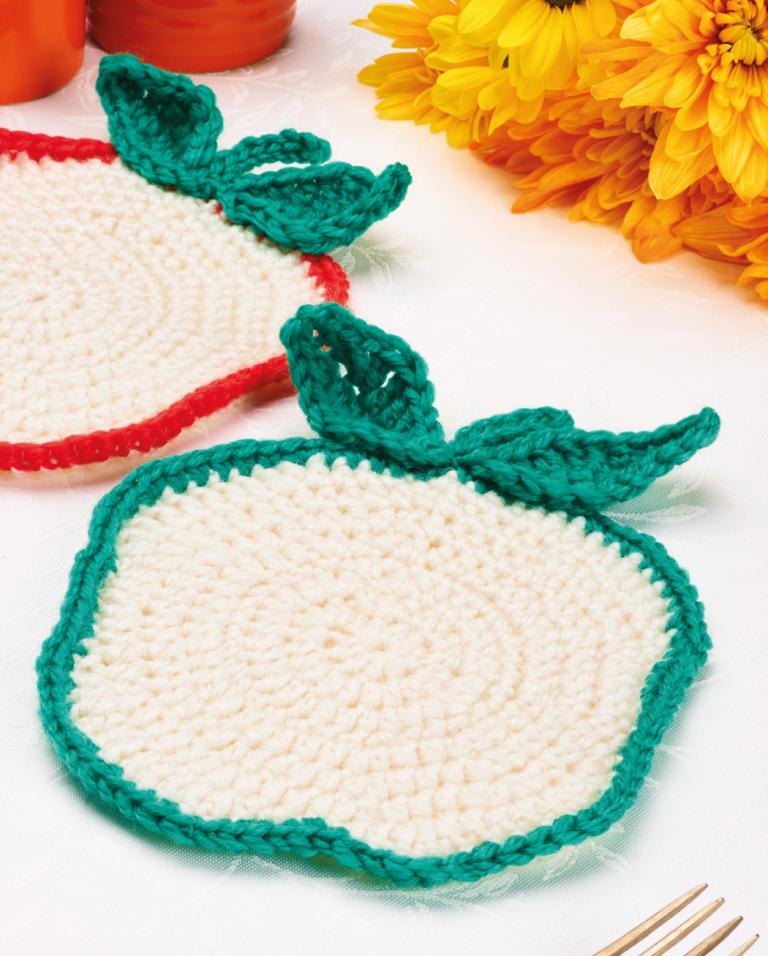 Apple Coasters | Top Crochet Patterns