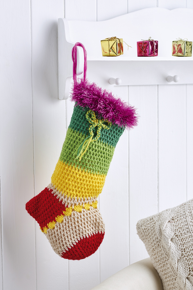 Stripy stocking | Top Crochet Patterns