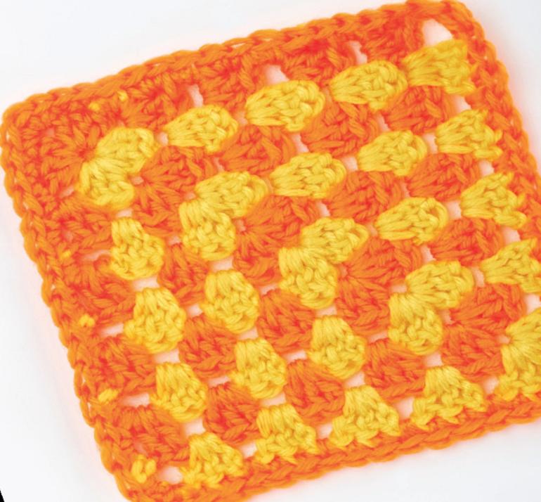 Purple wheel granny square | Top Crochet Patterns