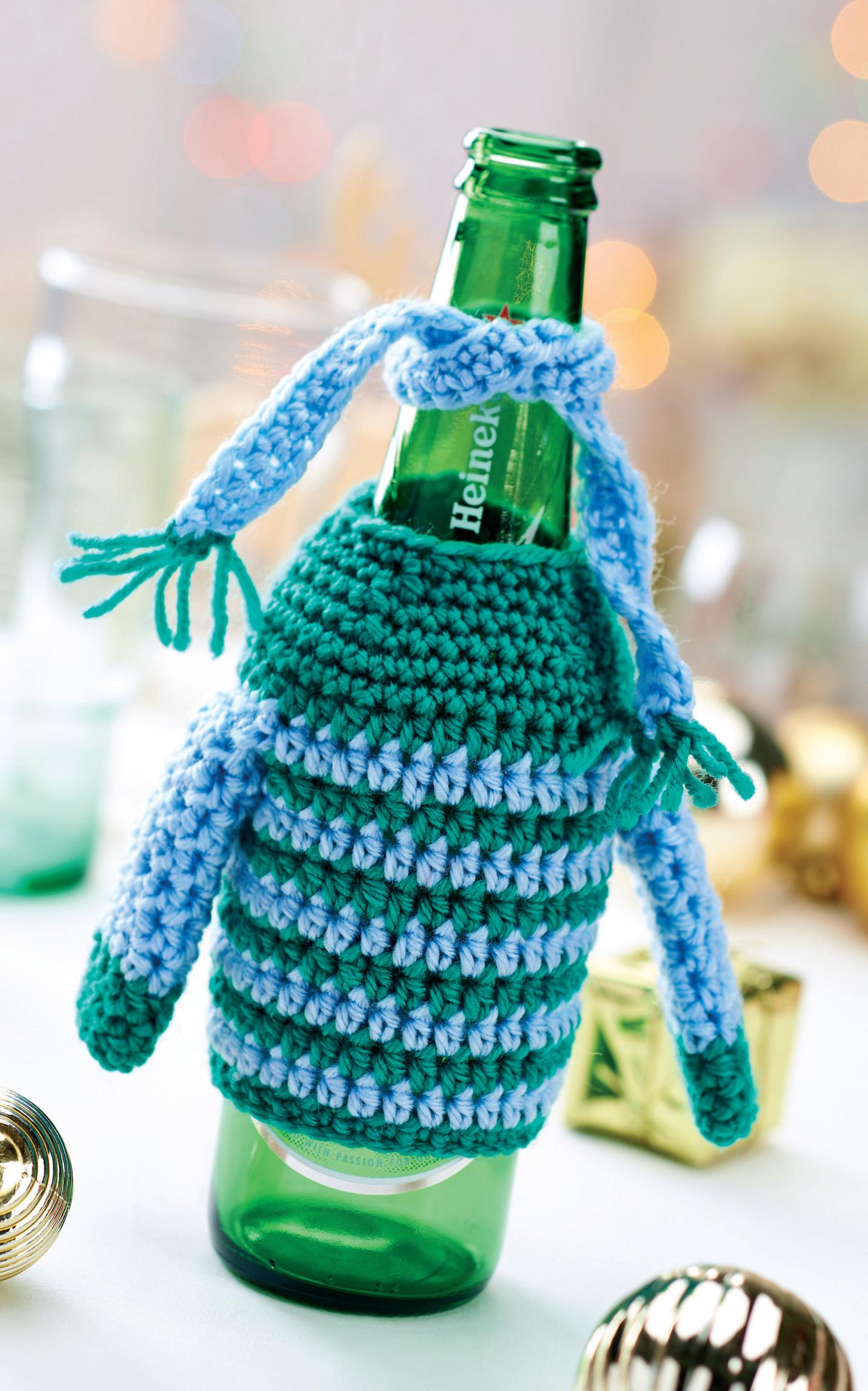 Crochet beer bottle cosy | Top Crochet Patterns